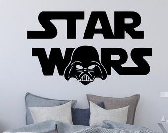 Star Wars Word Theme Wall Decal Sticker Movie Sci Fi Decor - Etsy
