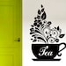 Wall Decals Tea Cup Decal Vinyl Sticker Studio Home Decor Interior ...
