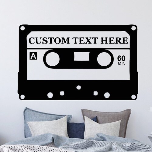 DJ Wall Sticker Headphones Music Notes Wall Decal Music Wall | Etsy