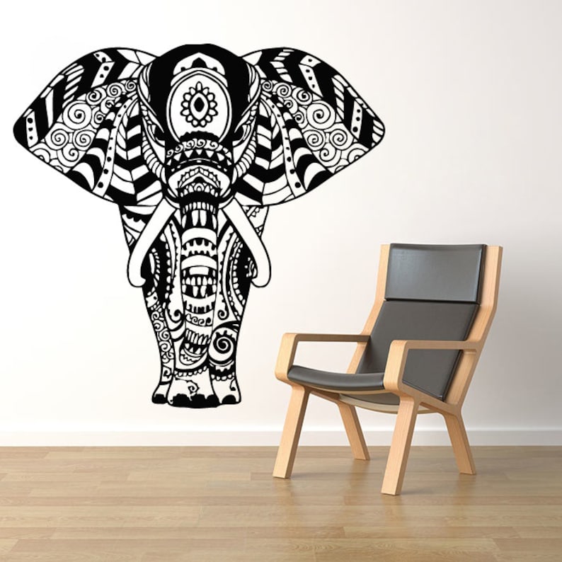 Wall Decals Elephant Namaste Yoga India Patterns Tribal Buddha - Etsy