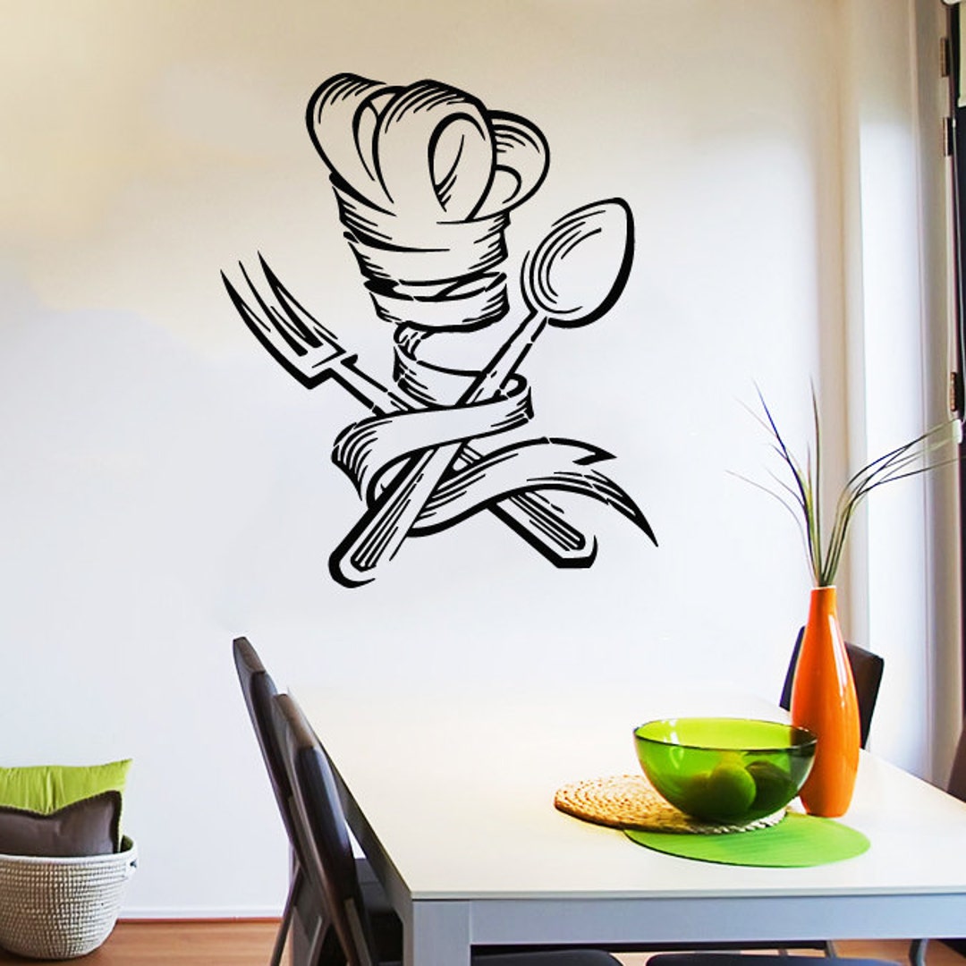 Wall Decals Latware Chef Decal Vinyl Sticker Home Decor Interior Design ...