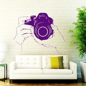 Camera Wall Decals - Photo Decal - Photo Studio Vinyl Sticker - Camera ...
