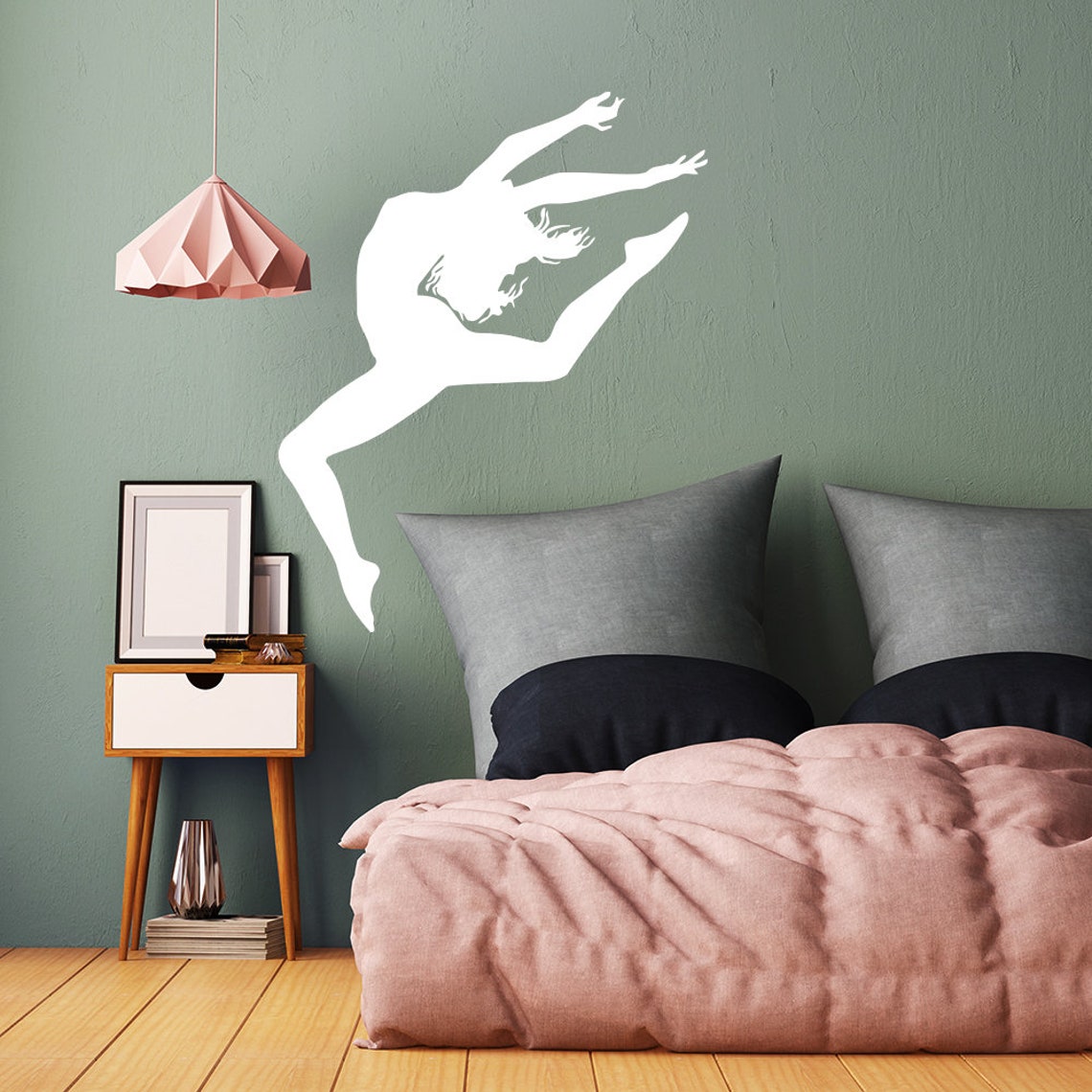 Ballerina Wall Decals Dance Studio Decal Dancing Gir Vinyl | Etsy