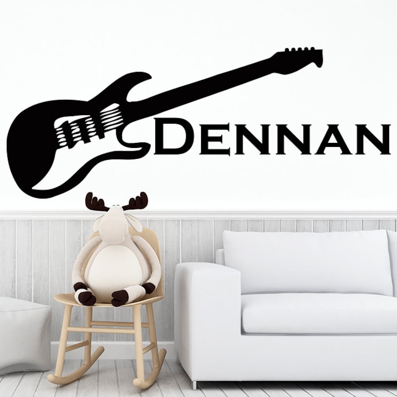 Guitar Wall Decal - Etsy