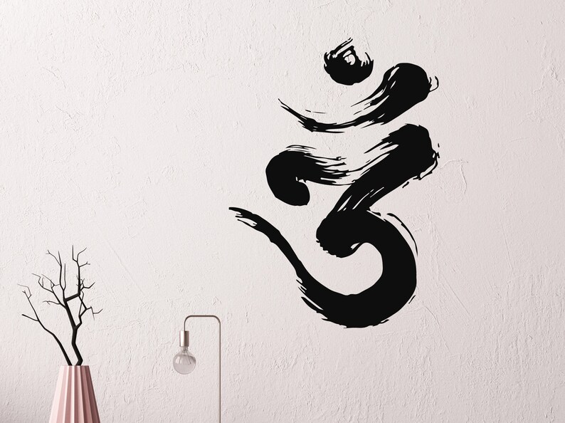 Om Symbol Wall Decals Meditation Sticker Namaste Wall Art - Etsy