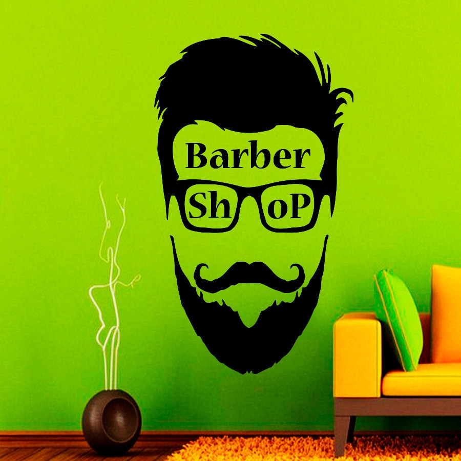 Barber Shop Wall Decals Hairdressing Decal Beauty Salon Vinyl - Etsy