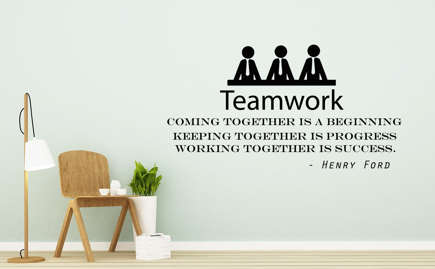Teamwork Wall Decals Quote Decals Motivation Vinyl Stickers | Etsy