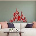 Fire Wall Decals Flame Wall Decal Fireplace Vinyl Stickers - Etsy