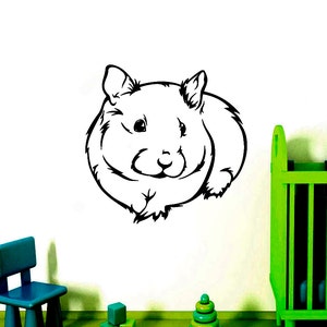 Wall Decals Animal Hamster Decal Vinyl Sticker Home Decor Animal ...