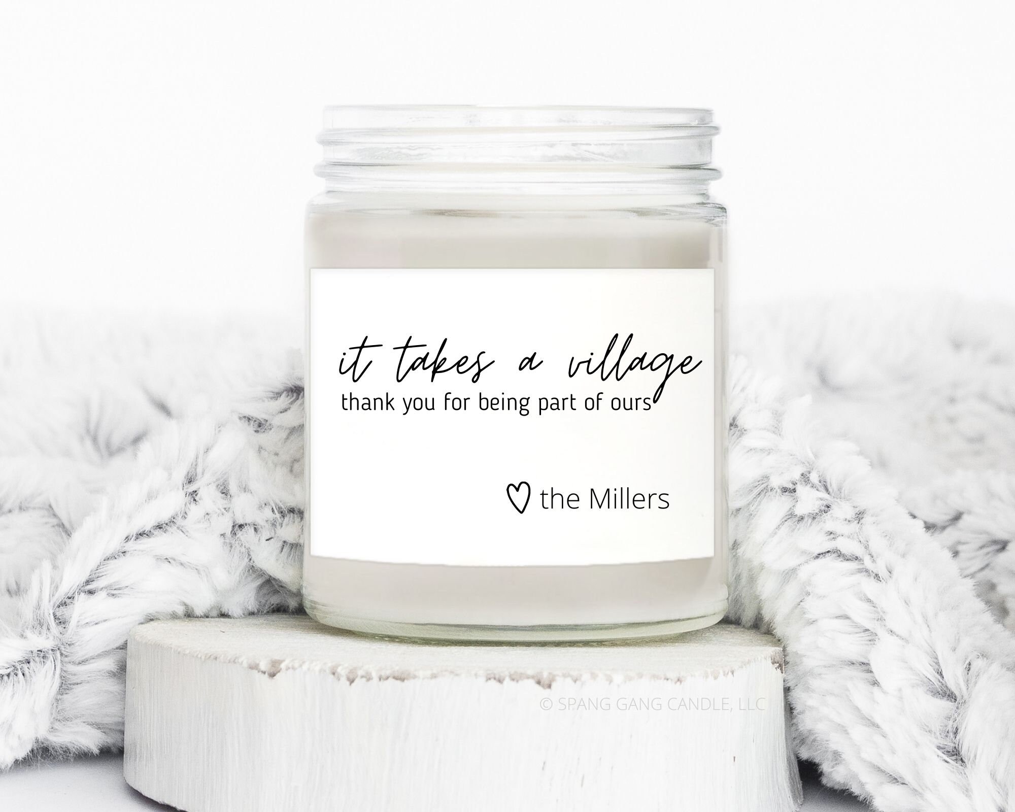 It Takes A Village Wine Label | End of Year Teacher Gift | DIY Custom ...