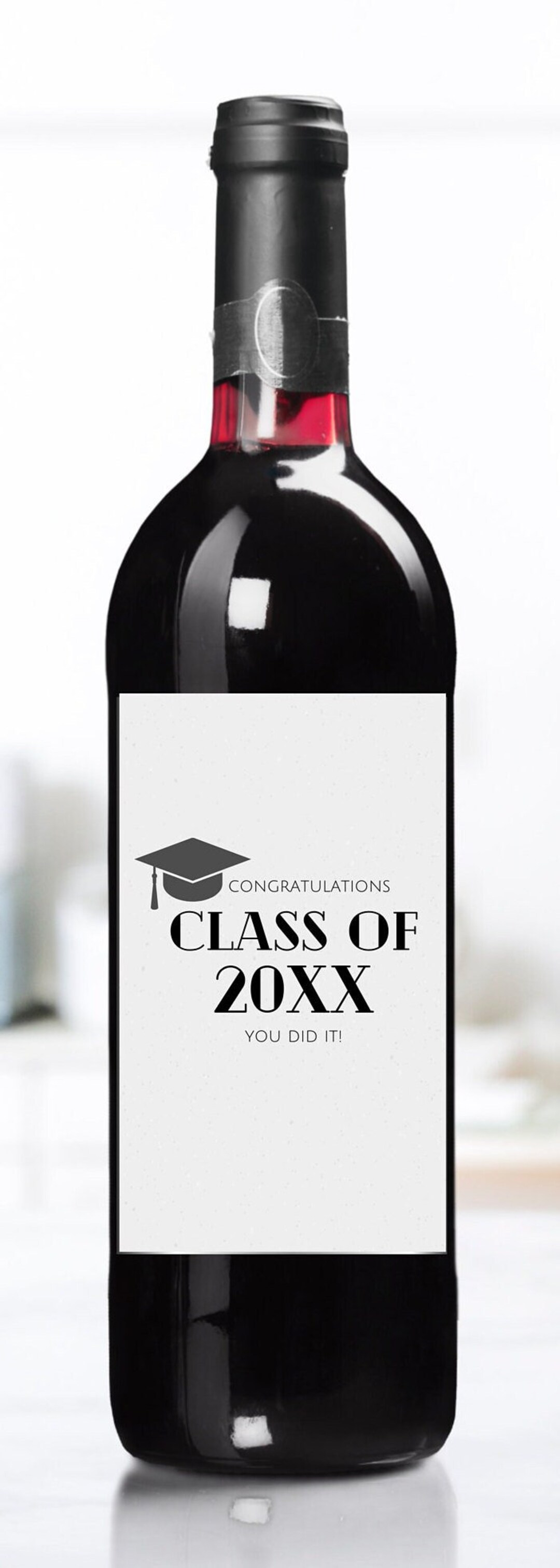 Champagne Label Graduation Gift | Bachelor's Degree | Class of 2024 ...