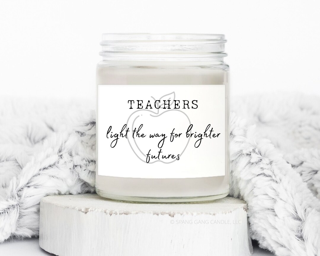 Teacher Appreciation Week Candle Label | Gift for Teacher's Aide | End ...