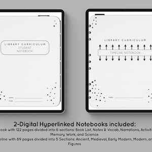 Library Curriculum Digital Student Notebook and Timeline for Build Your ...