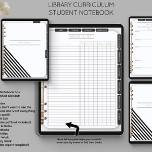 Library Curriculum Digital Student Notebook and Timeline for Build Your ...