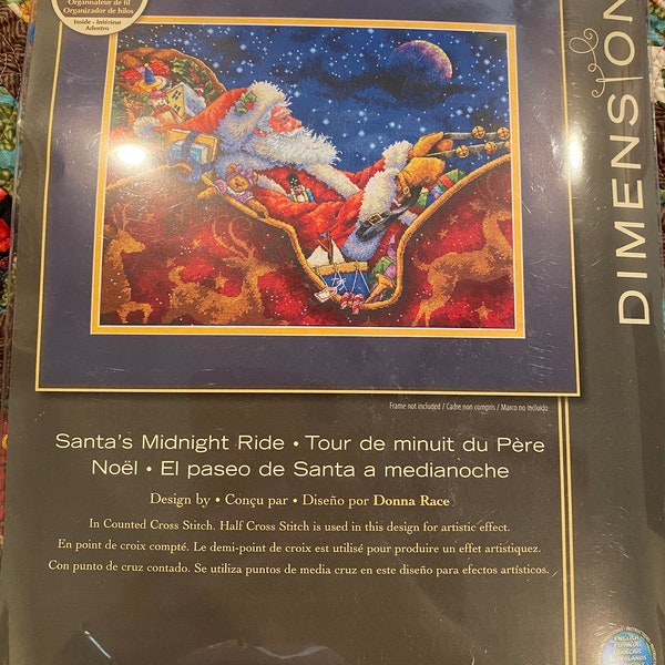 Gold Collection Kit Dimensions Santa Cross Stitch - Etsy