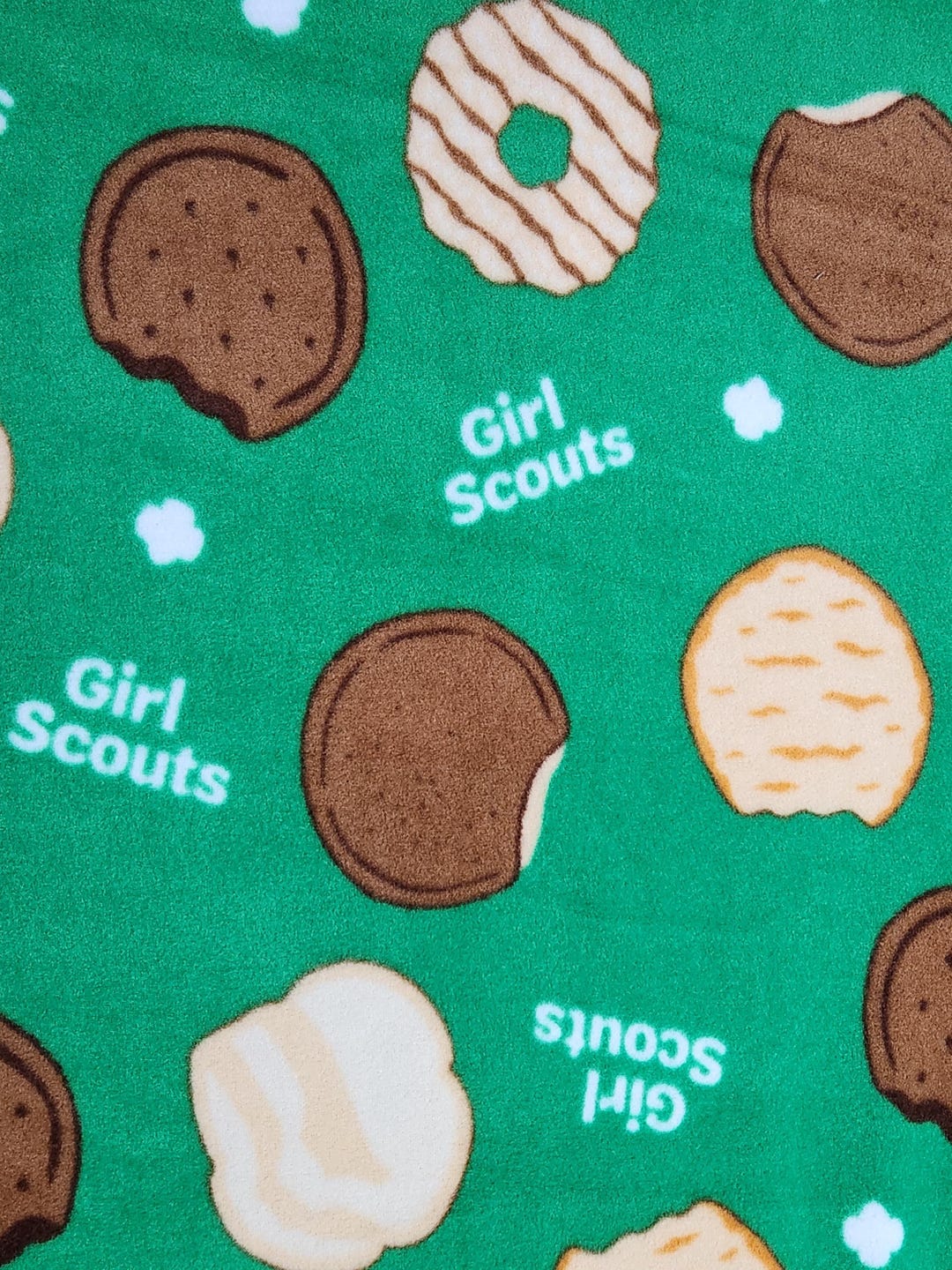 Girl Scout Fleece Fabric BTY RARE VHTF - Etsy