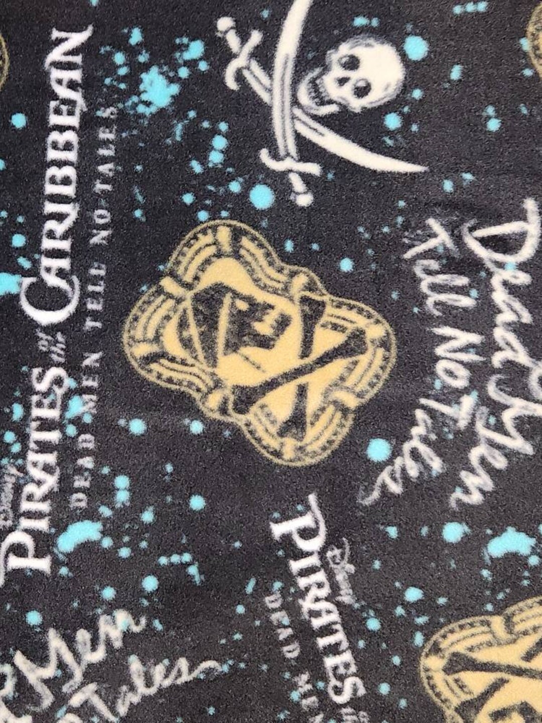 Pirates of the Caribbean Fleece Fabric BTY RARE VHTF - Etsy