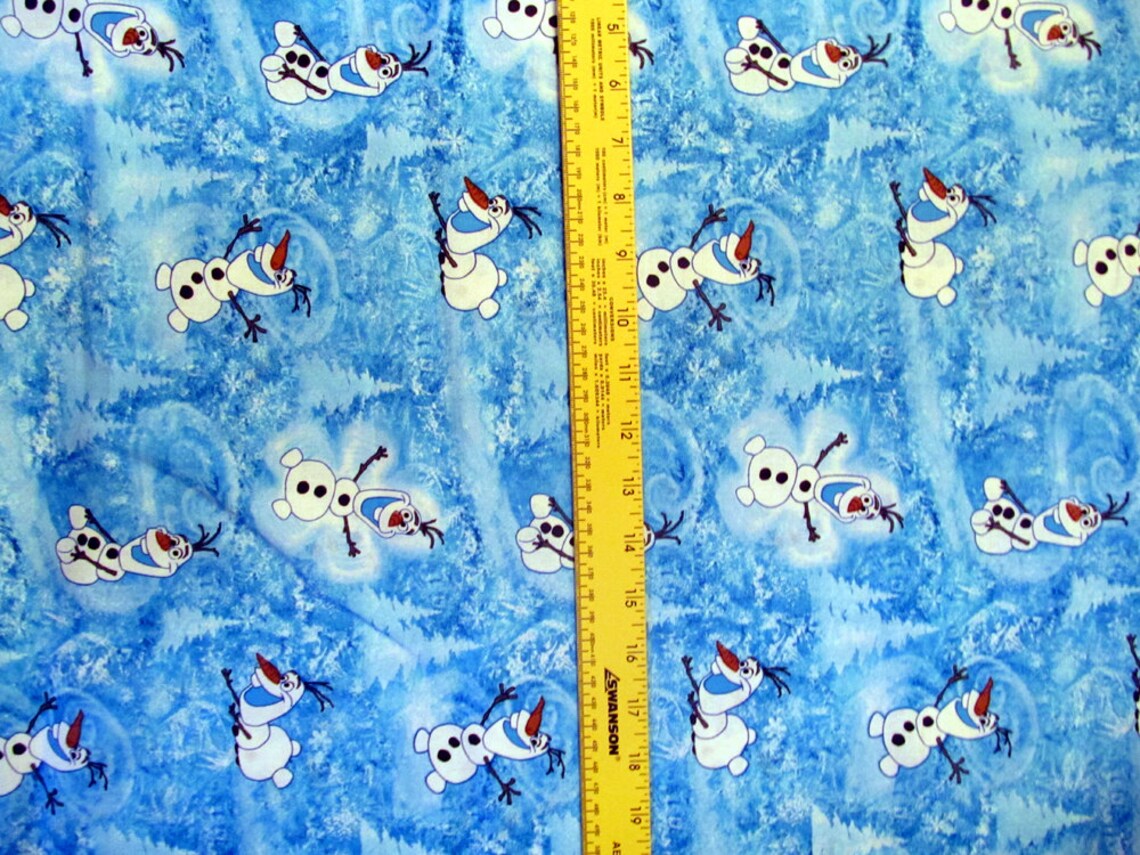 Disney Frozen Olaf Cotton Fabric 1 Yard + 30 Inches VHTF RARE - Etsy