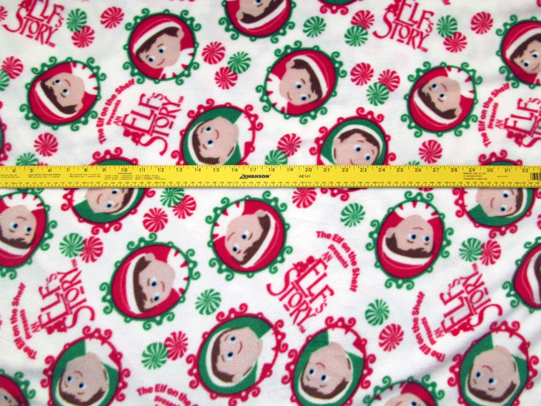Elf on the Shelf an Elf's Story Fleece Fabric 1 Yard + 24 Inches RARE ...