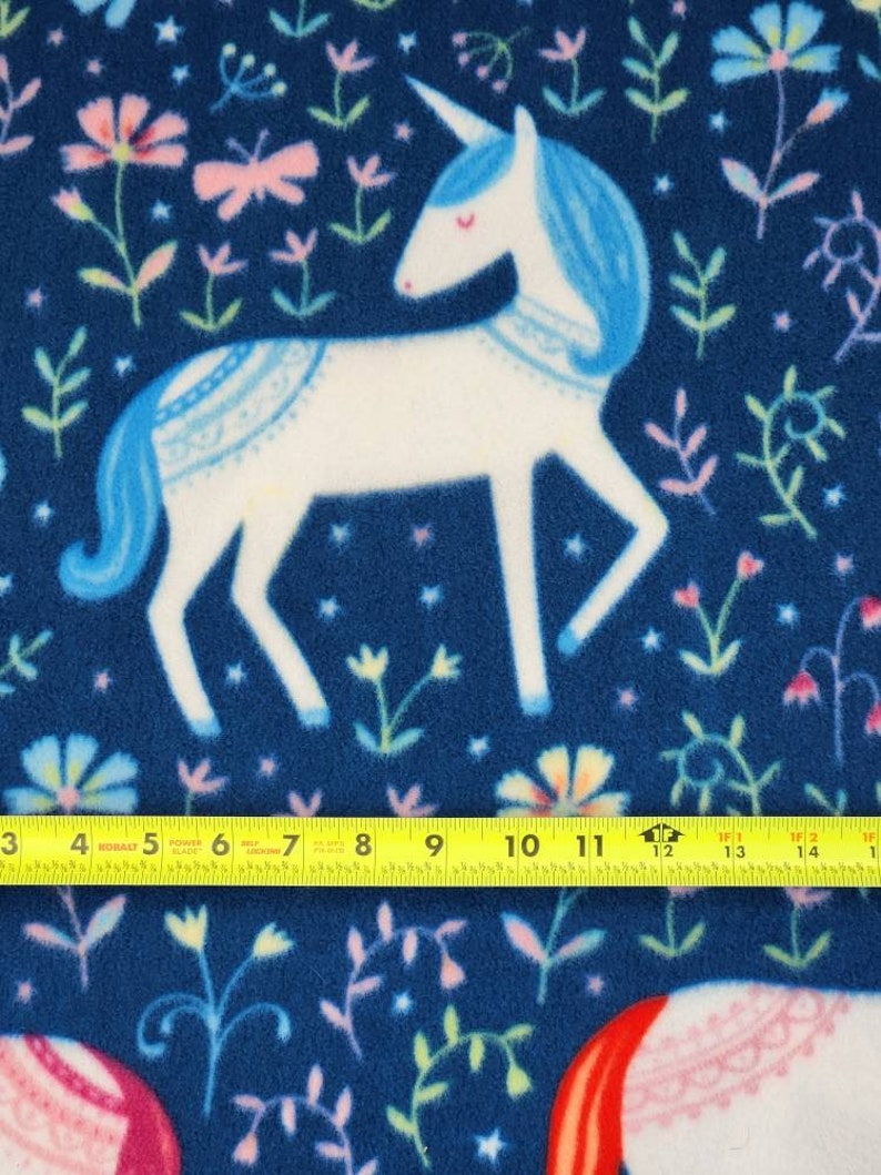 Pretty Unicorns Fleece Fabric BTY RARE VHTF - Etsy