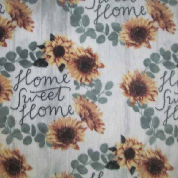 Sunflower Fleece Fabric - Etsy