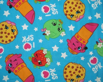 Shopkins Blue Fabric - Etsy