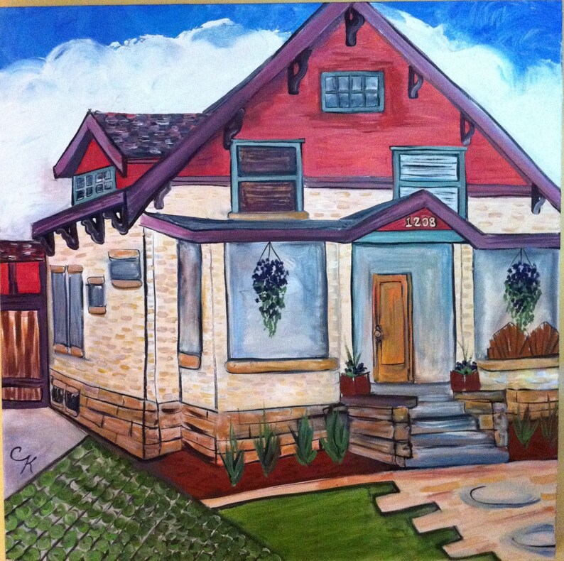 SMALL Custom Home, House or Business Portrait Oil Painting - Gallery ...
