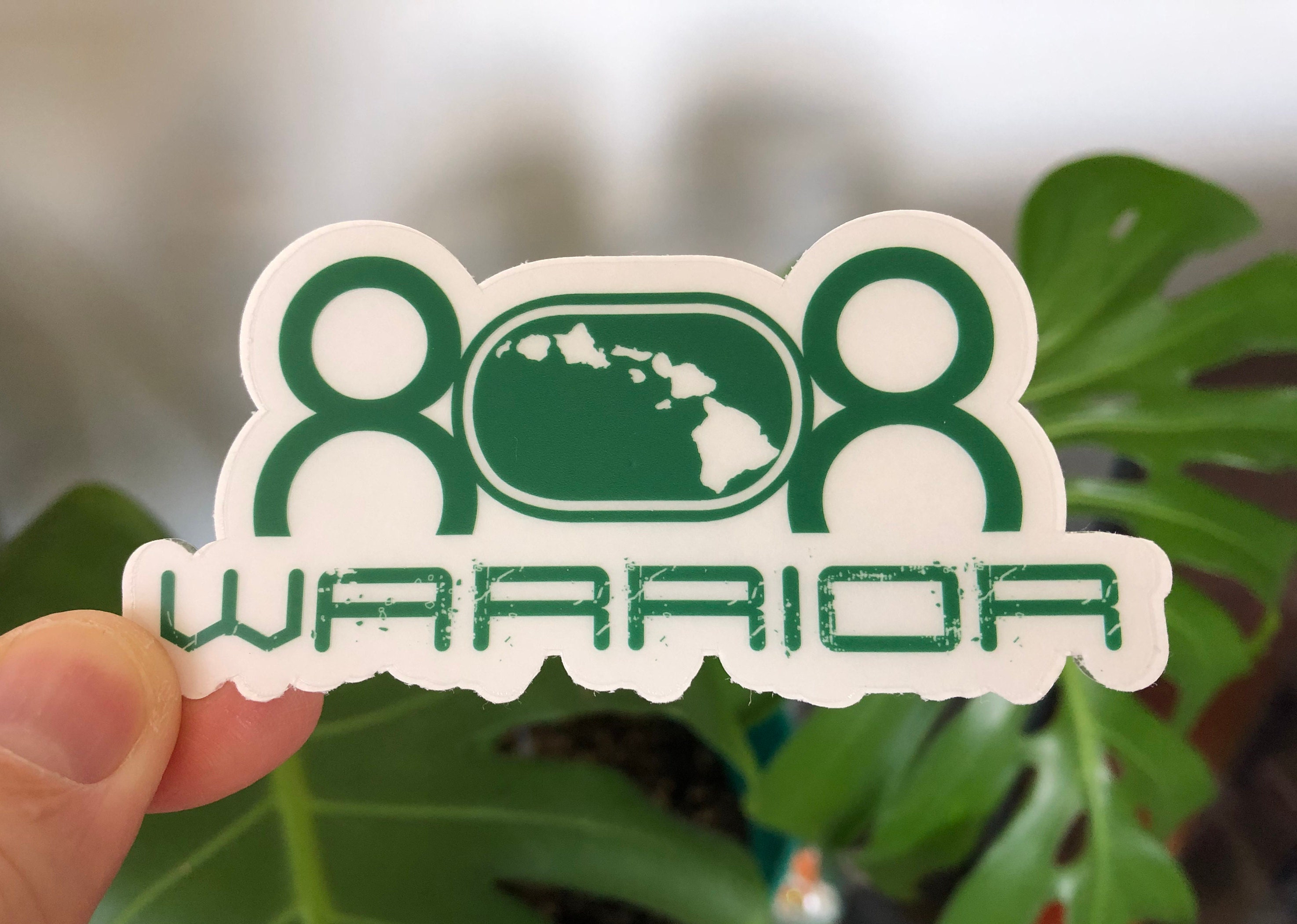 808 Warrior Clear Sticker Hawaii 2 X 4.125 - Etsy