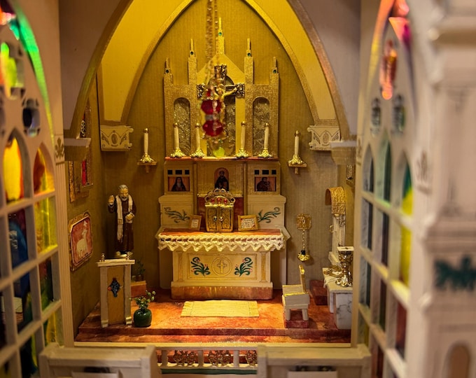 Catholic Miniature Book Nook - Etsy