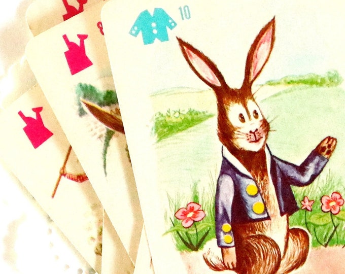 Vintage Peter Rabbit Playing Game Cards. Vintage Ephemera. Journaling ...