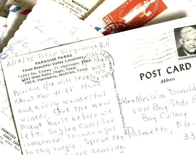 Vintage Handwritten Letters/postcards. Vintage Stationery Paper. Air ...