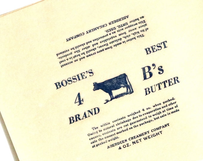 Vintage Wax Paper Butter Wrapper. Vintage Paper. Vintage Food. Food ...