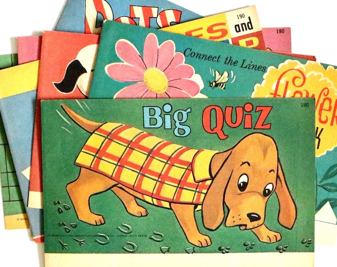 Vintage Saalfield Coloring/activity Books. Vintage Children's Books ...