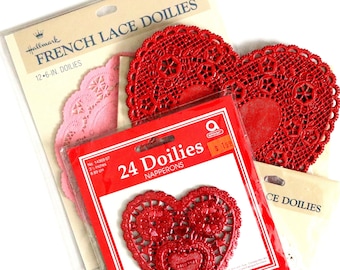 Red Paper Doilies | Etsy
