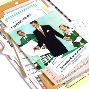 Vintage Office Paper Ephemera Pack. Vintage Receipts. Paper Ephemera ...