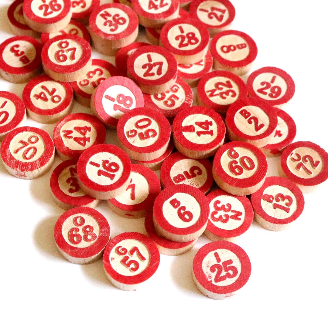 Bingo. Wood Bingo Chips. Bingo Markers. Bingo Pieces. Bingo Cards ...