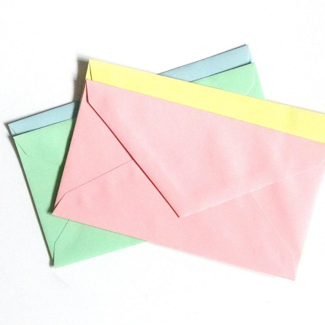 Vintage Pastel Envelopes. Vintage Stationery. Pastel Stationery ...