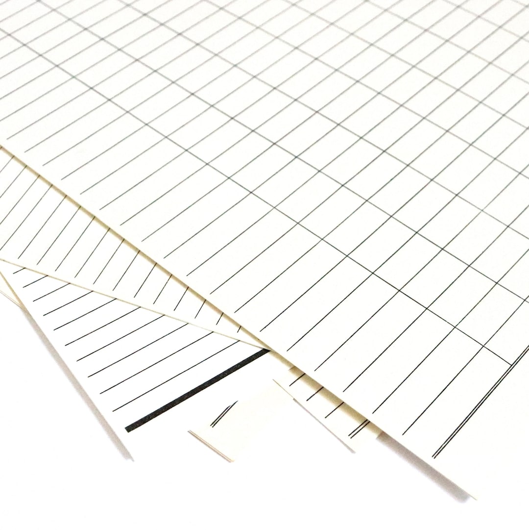 Vintage Lined Black and White Chart Paper. Graph Paper. Ledger Paper ...