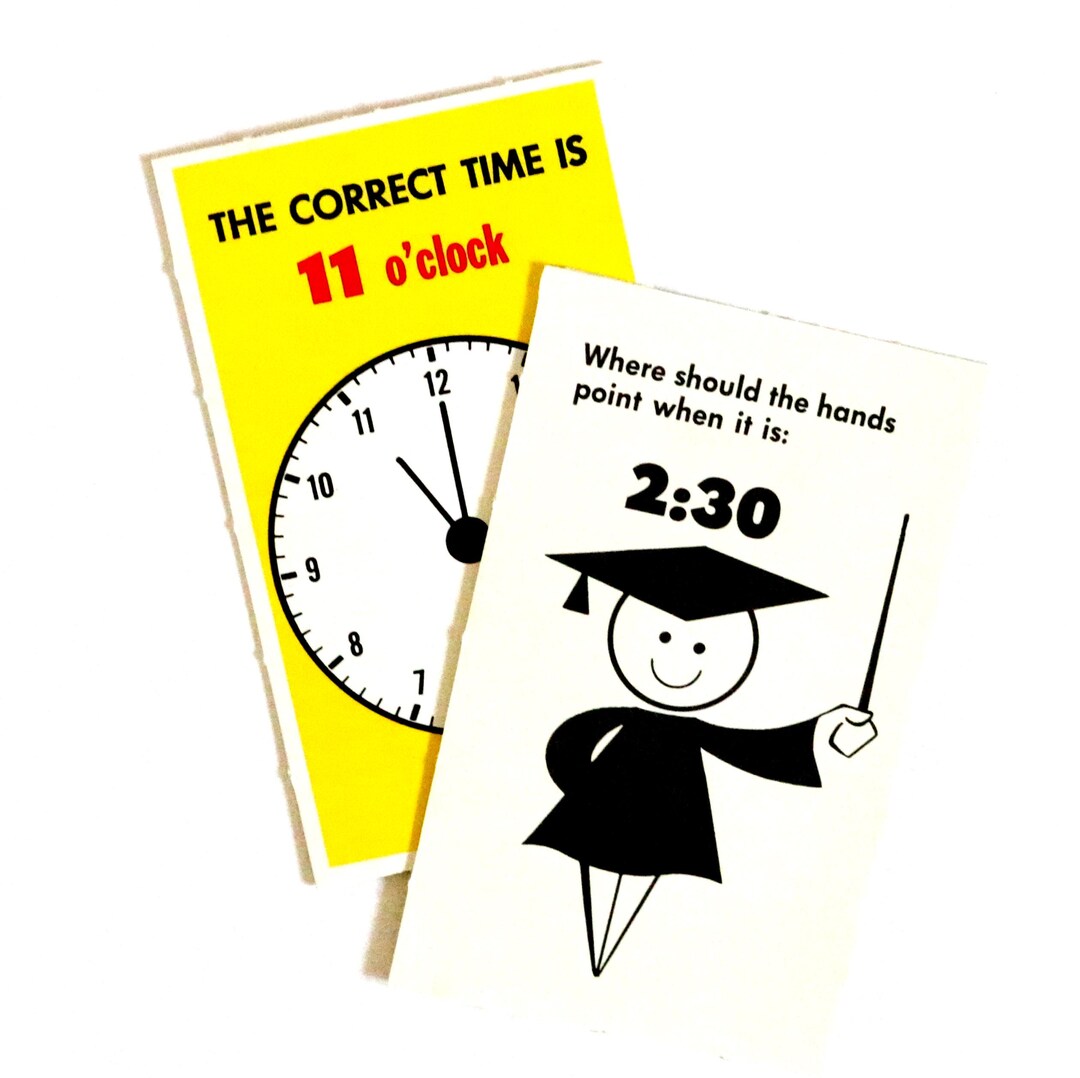 Vintage Time Clock Flash Cards: Paper Ephemera, Junk Journal ...