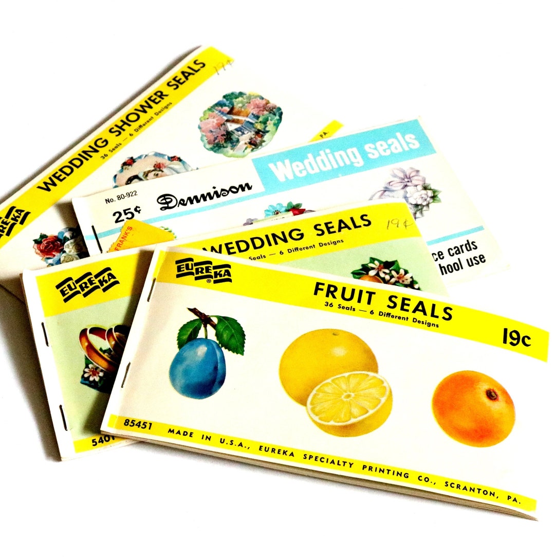 Vintage Eureka Seals. Vintage Stickers. Paper Ephemera. Junk Journal ...