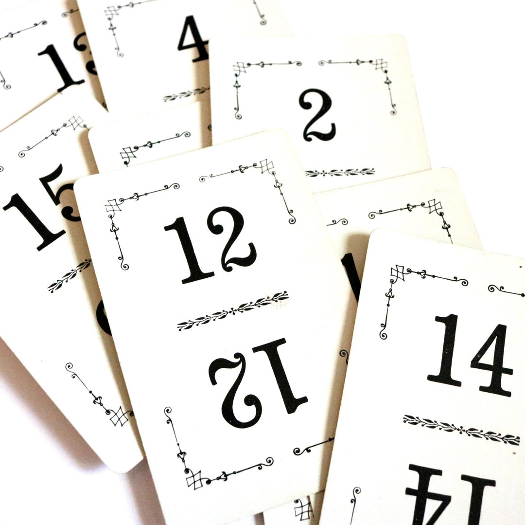 Vintage Flinch Number Playing Cards. Vintage Ephemera. Vintage Junk ...