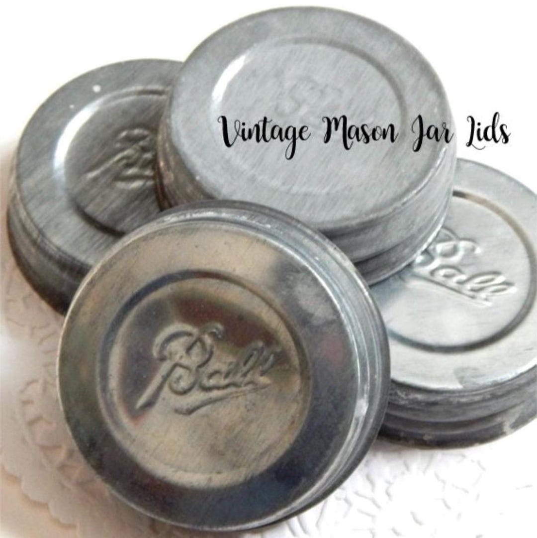 Vintage Mason Jar Zinc Lids: Vintage Housewares, Set of (1) - Etsy