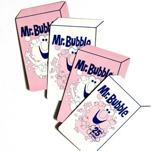 Vintage Mr. Bubble Pink Playing Cards. Swap Cards. Vintage Ephemera ...