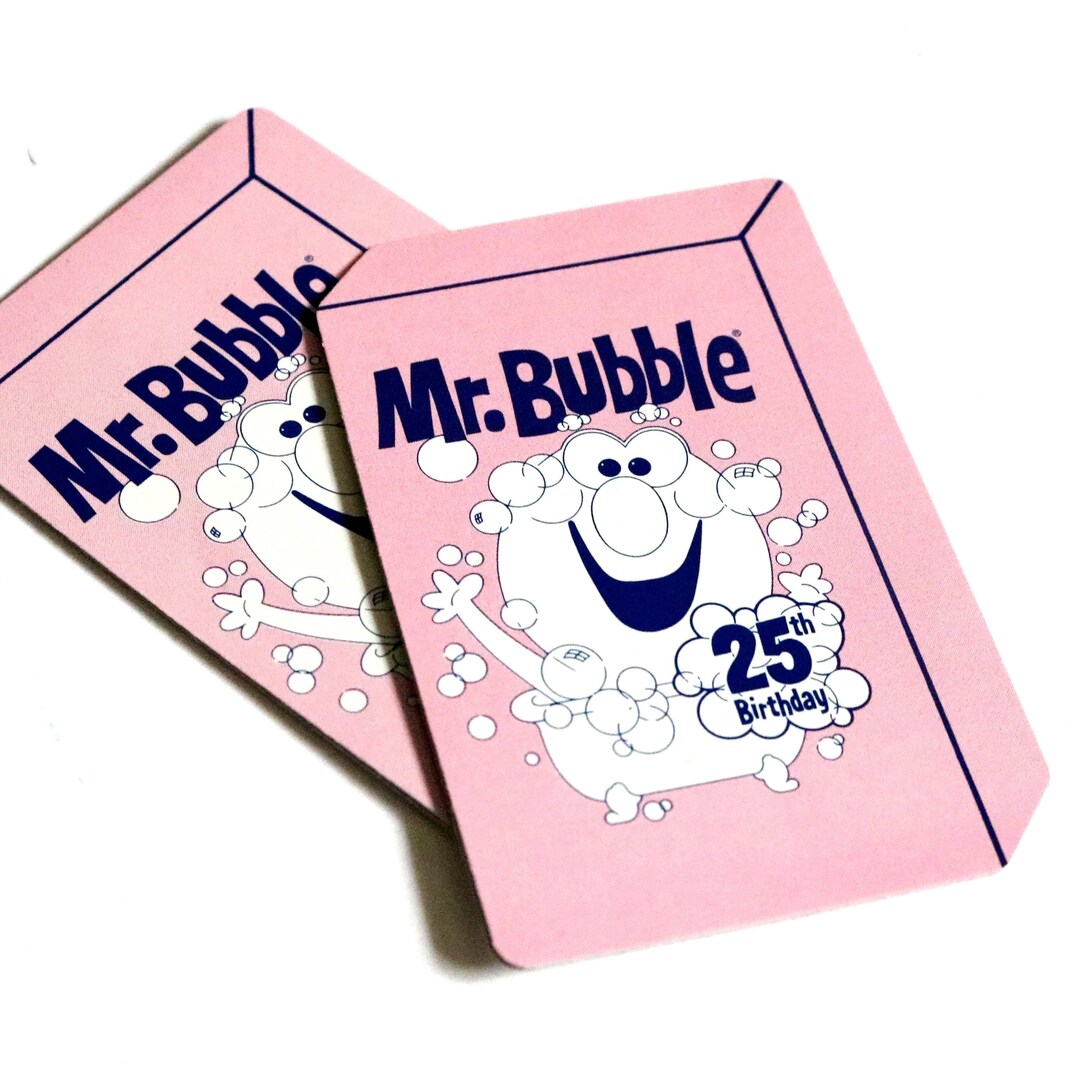 Vintage Mr. Bubble Pink Playing Cards. Swap Cards. Vintage Ephemera ...