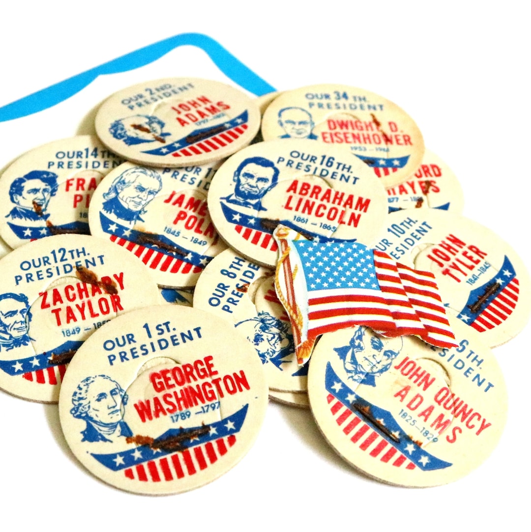Vintage President Patriotic Milk Caps. Vintage Bottle Caps. Vintage ...