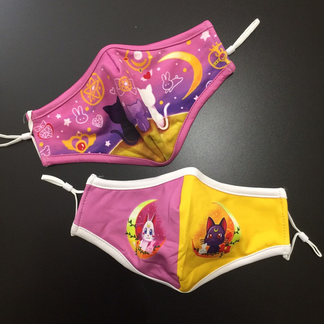 Sailor Moon Inspired Cats Magic Moon Luna Masks Adults and Kids - Etsy