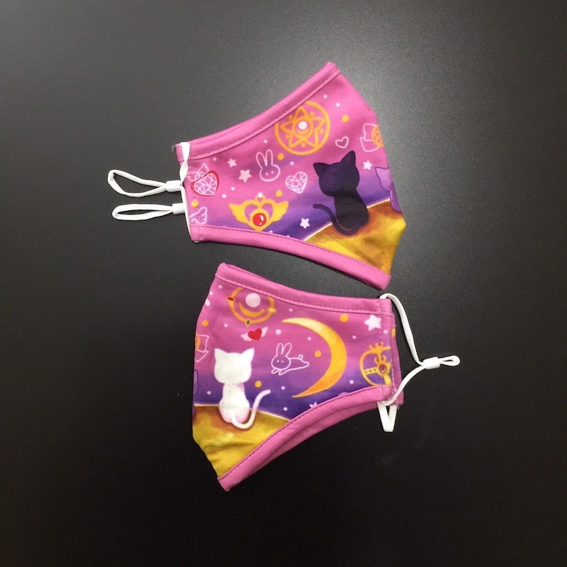 Sailor Moon Inspired Cats Magic Moon Luna Masks Adults and - Etsy