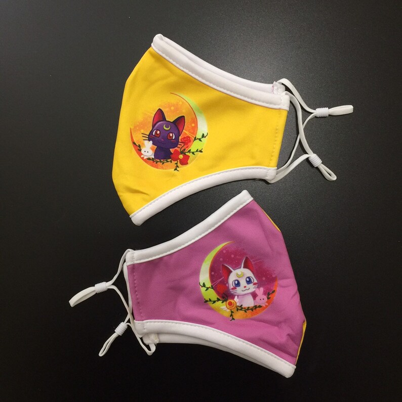 Sailor Moon Inspired Cats Magic Moon Luna Masks Adults and - Etsy