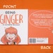 Being Ginger Book - Etsy