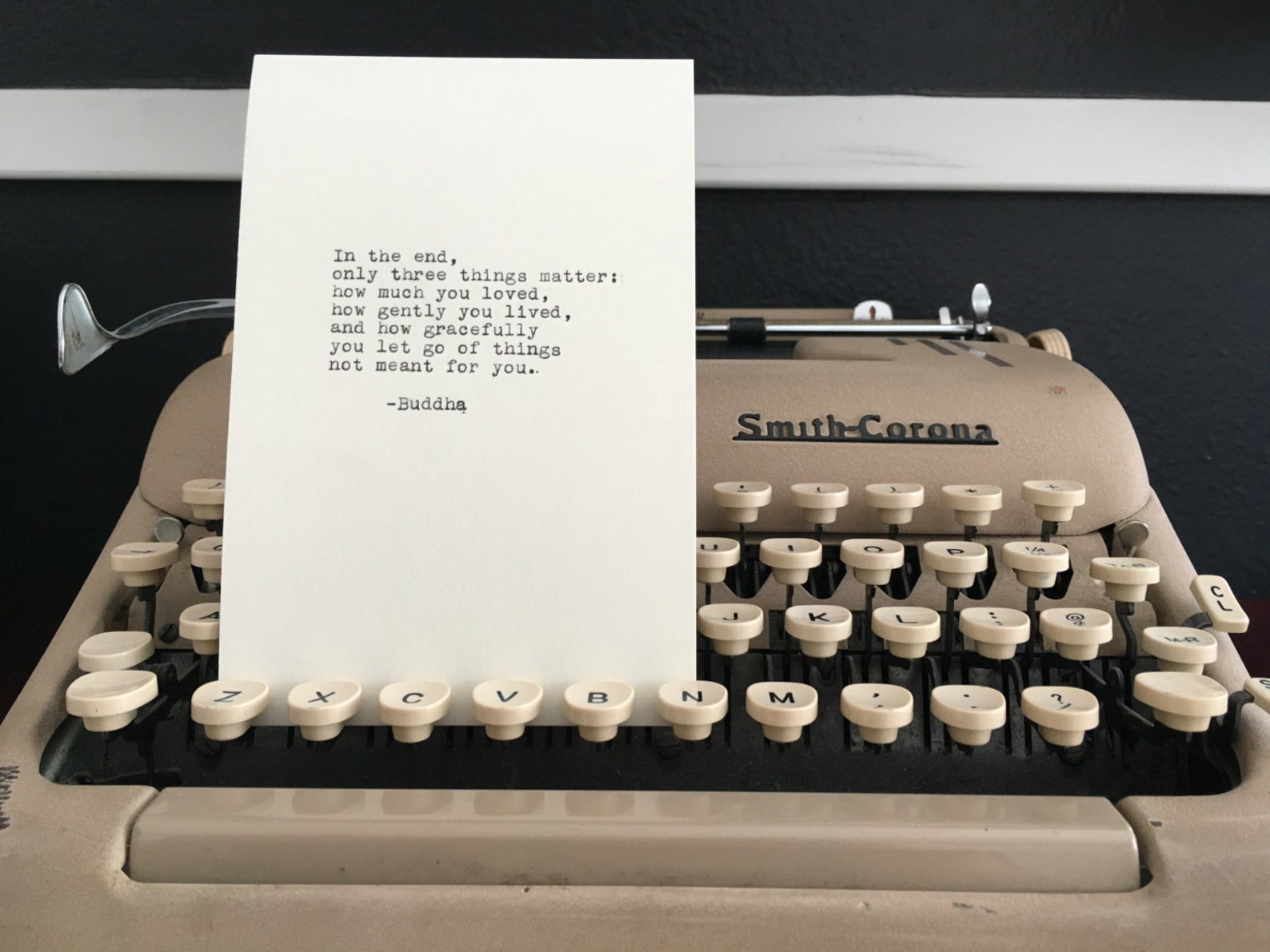 Buddha Quote Typed on Typewriter 4x6 Print - Etsy
